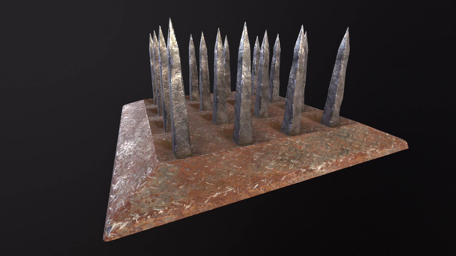 Medieval Spikes Trap 3D - TurboSquid 2150178