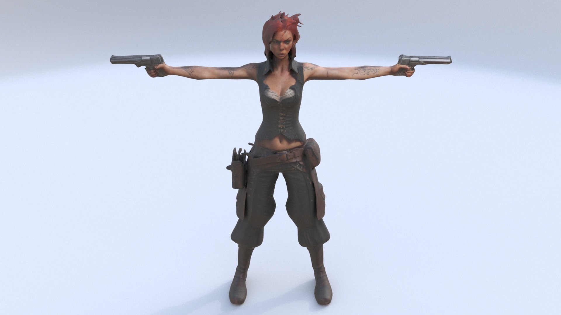 Red Pirate Widow 3D Model - TurboSquid 2336795