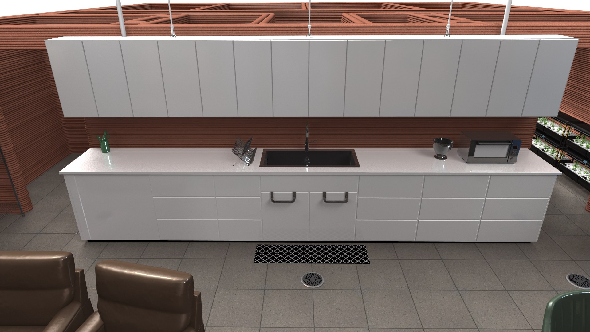 3D NASA 3D-printed CHAPEA Mars Duna Alpha Habitat Fully Furnished ...