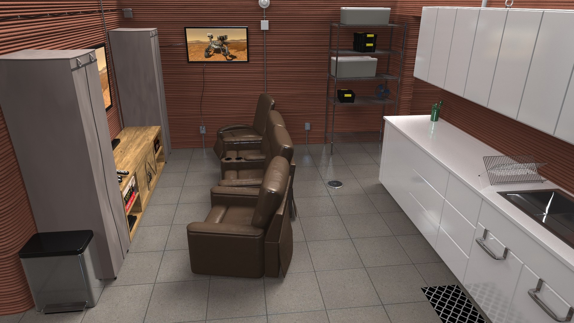 3D NASA 3D-printed CHAPEA Mars Duna Alpha Habitat Fully Furnished ...