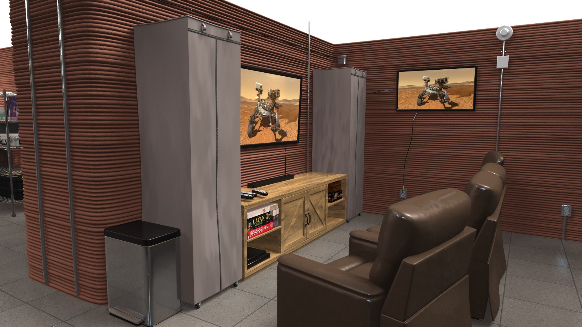 3D NASA 3D-printed CHAPEA Mars Duna Alpha Habitat Fully Furnished ...