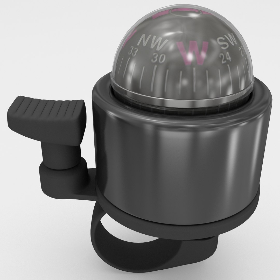 3d Bicycle Compass Ring Bell Model