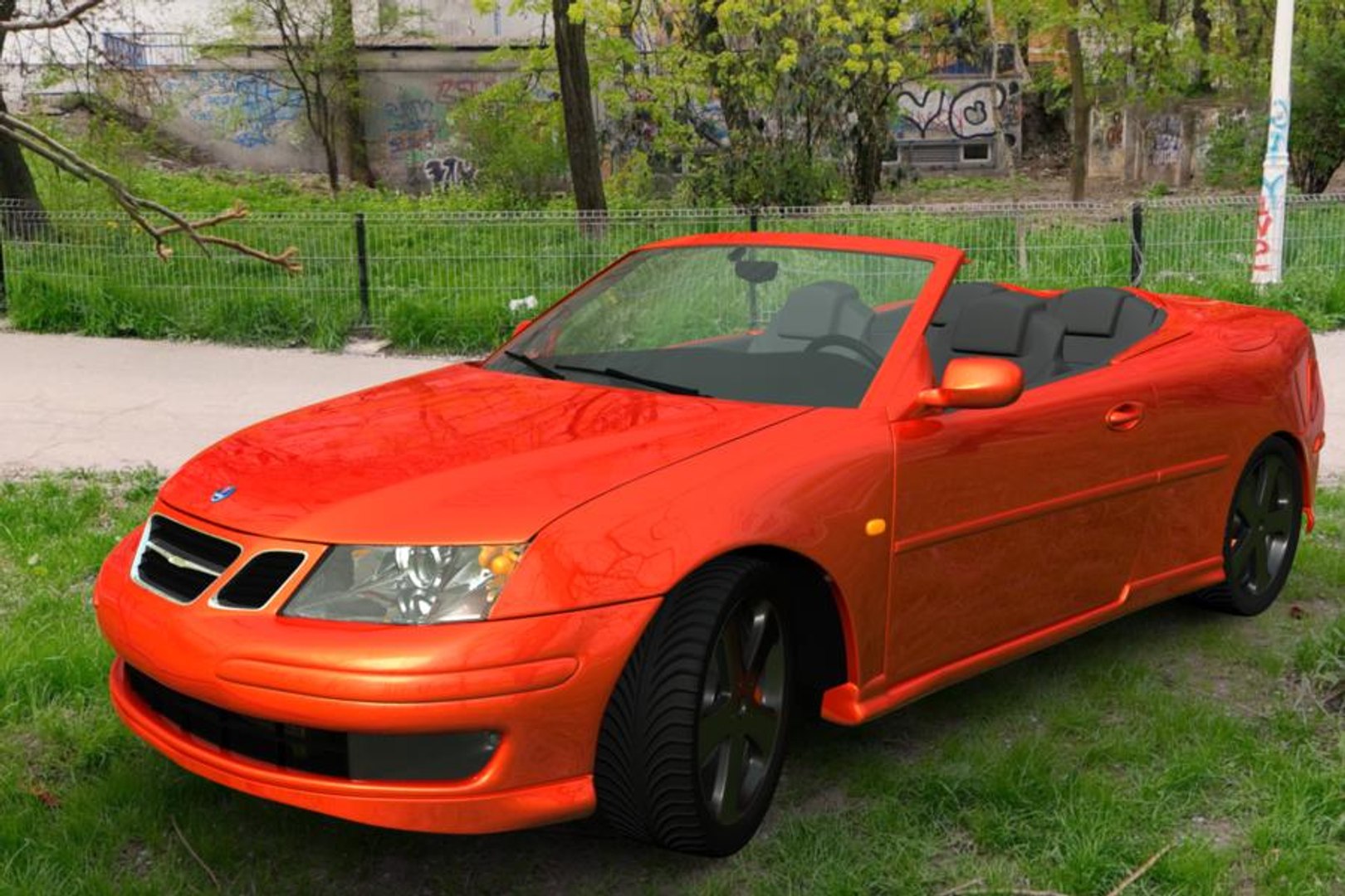 3d Model Saab 9-3 Aero Convertible