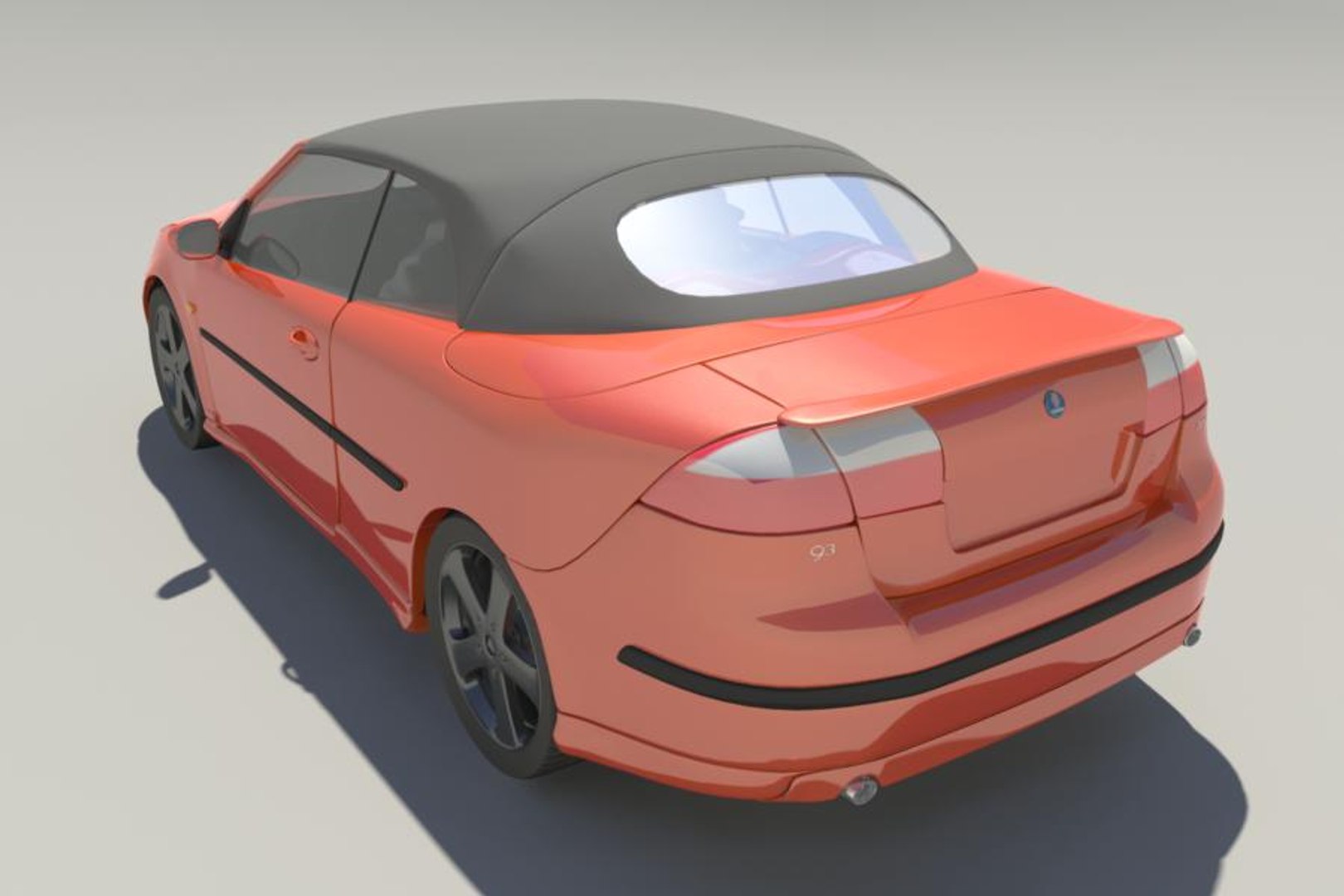 3d Model Saab 9-3 Aero Convertible