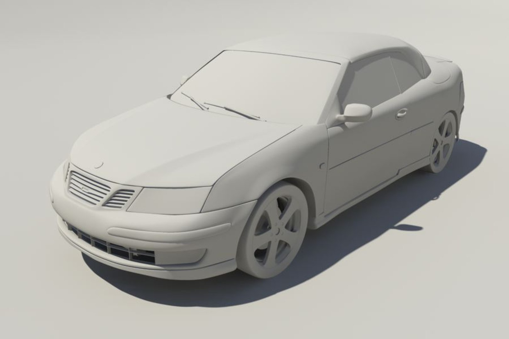 3d Model Saab 9-3 Aero Convertible