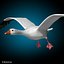 Flying Goose 3d Model