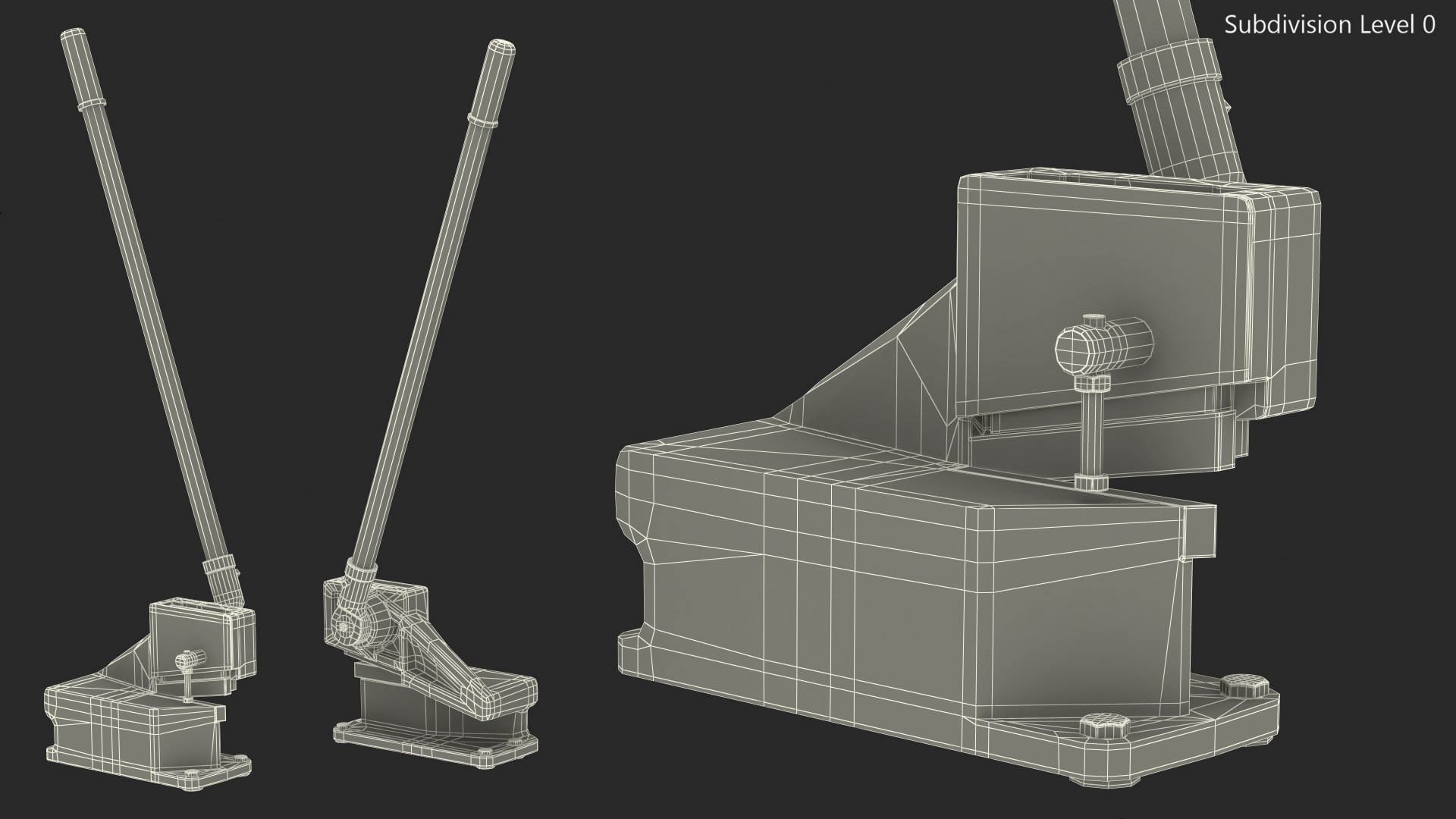 Manual benchtop metal shear 3D model - TurboSquid 1700141