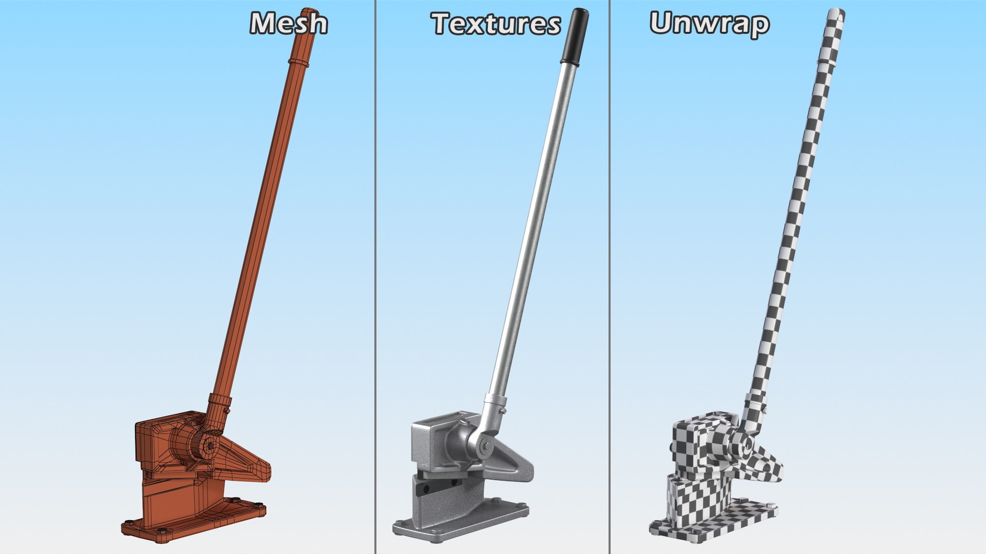 Manual Benchtop Metal Shear 3D Model - TurboSquid 1700141