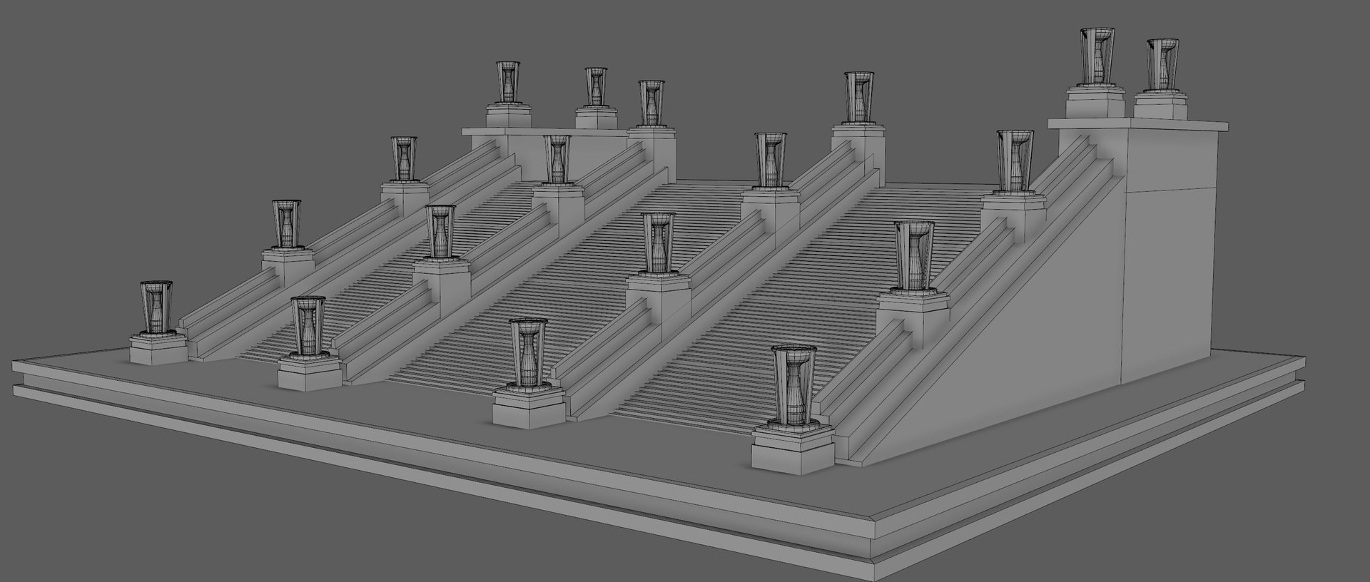 Free Ancient Torch Stairs Model - TurboSquid 2272941