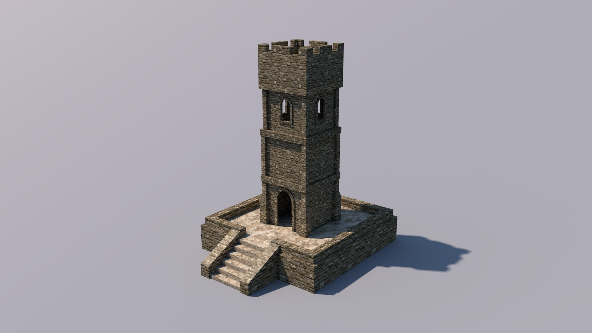 Watch Tower Model - TurboSquid 2494613