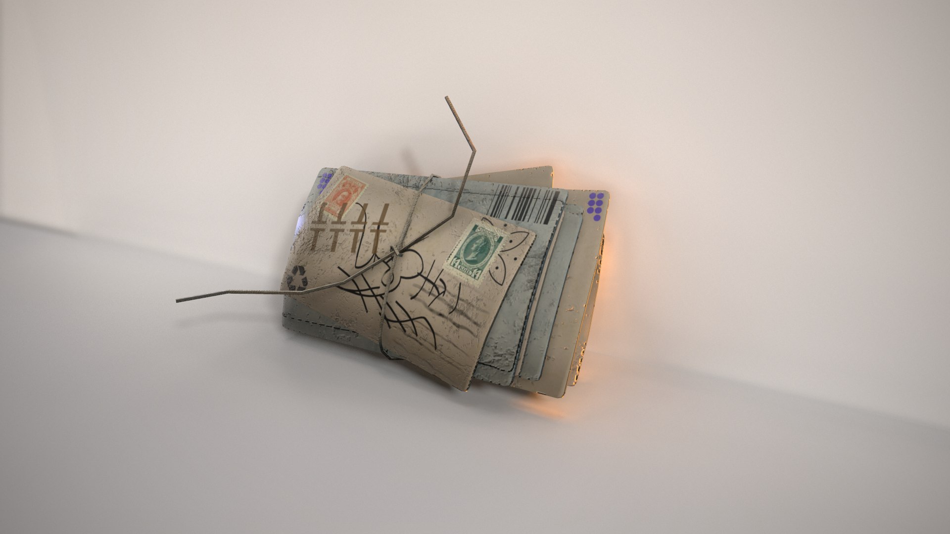 Letter Old 3D Model - TurboSquid 1297518