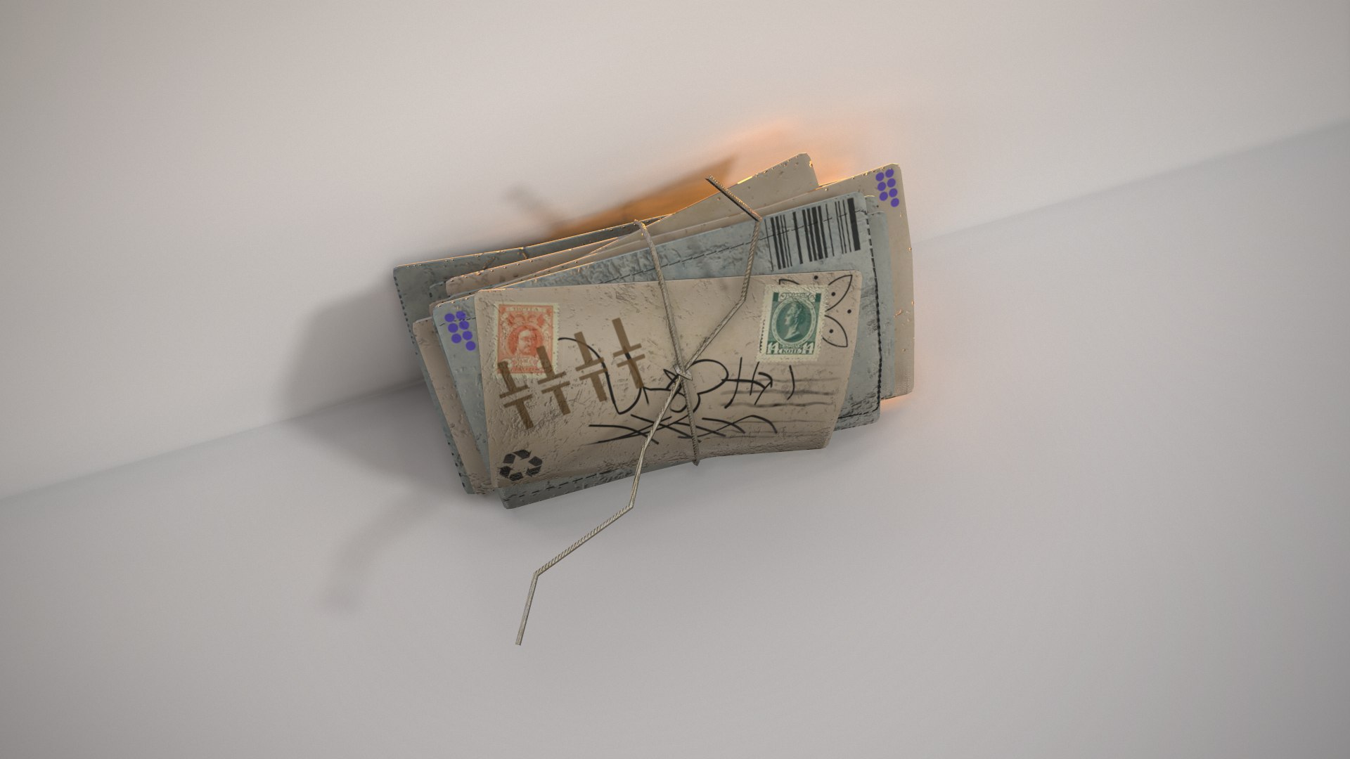 Letter Old 3D Model - TurboSquid 1297518
