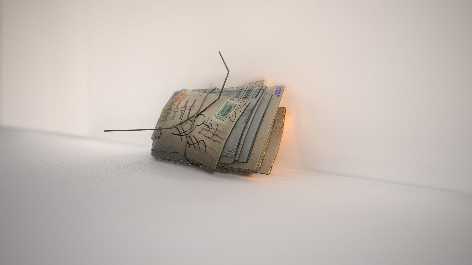 Letter Old 3D Model - TurboSquid 1297518