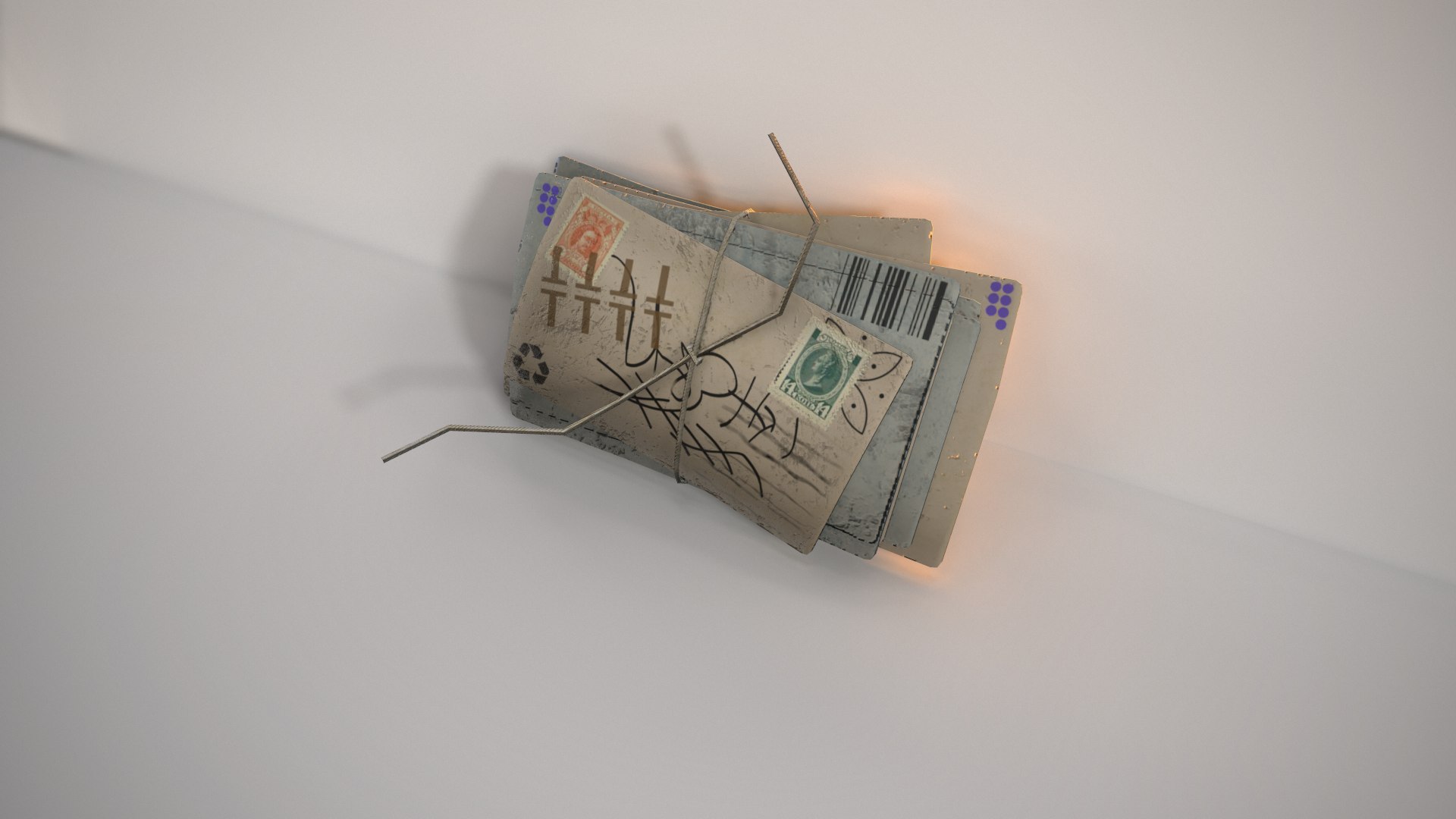 Letter Old 3D Model - TurboSquid 1297518