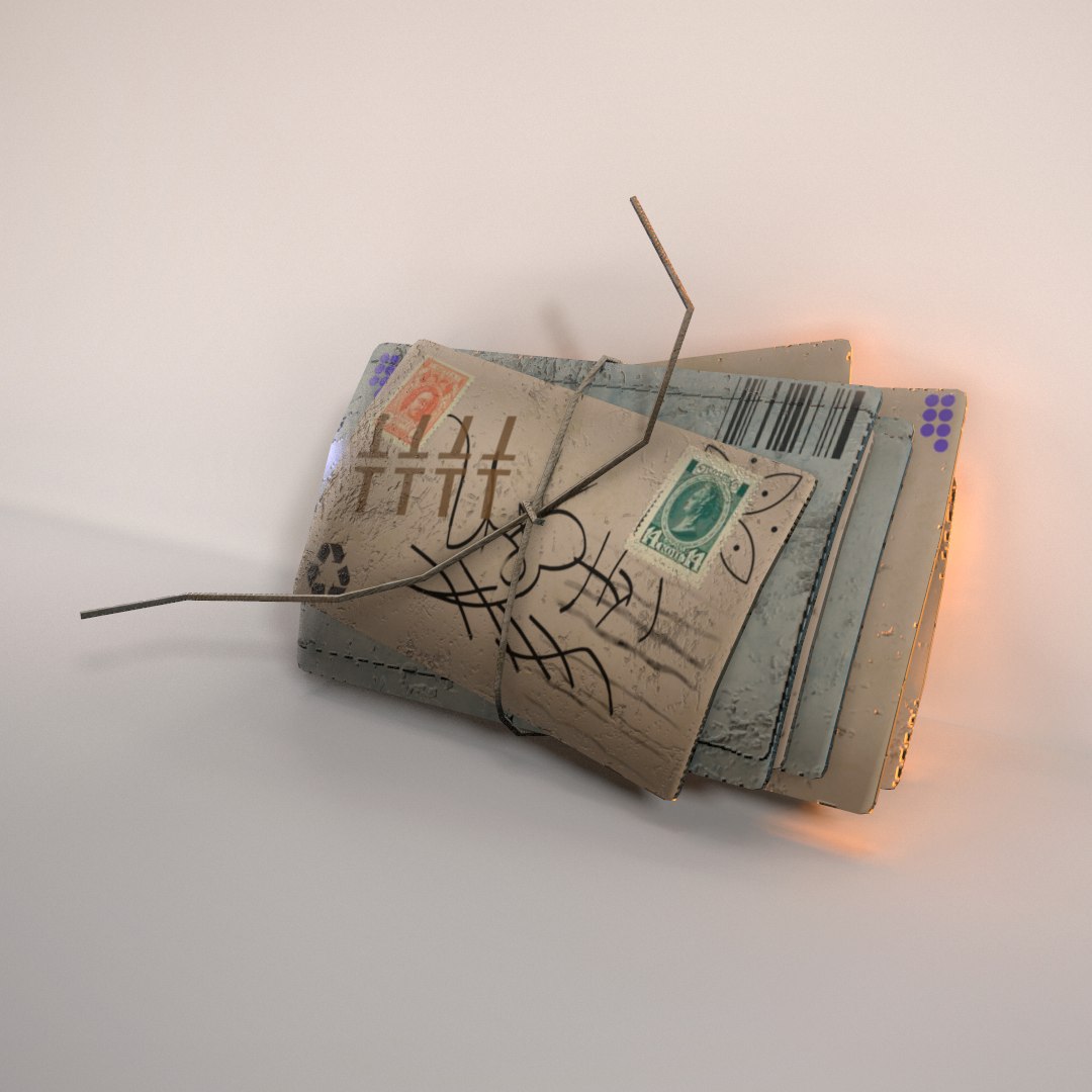 Letter Old 3D Model - TurboSquid 1297518
