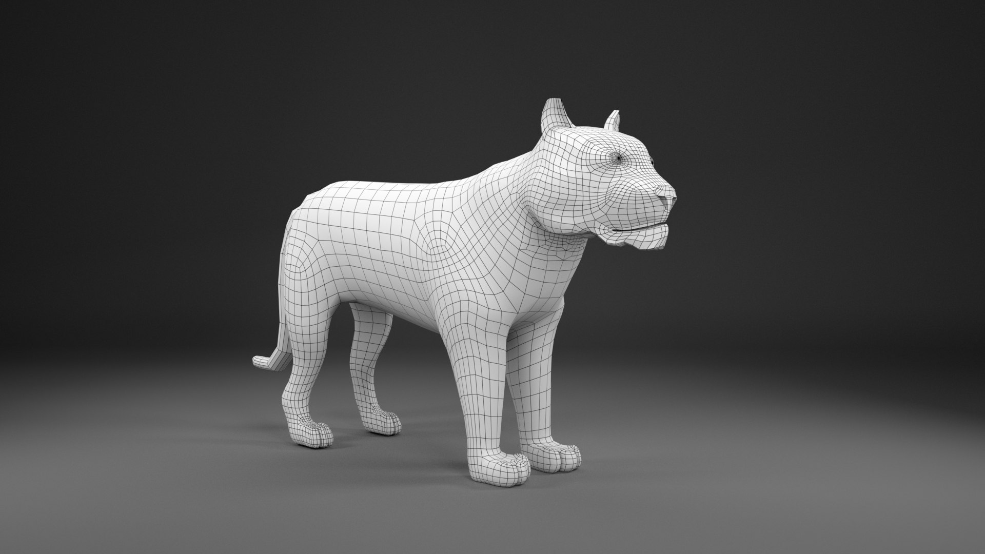 3D Cartoon Tiger Model - TurboSquid 1872548