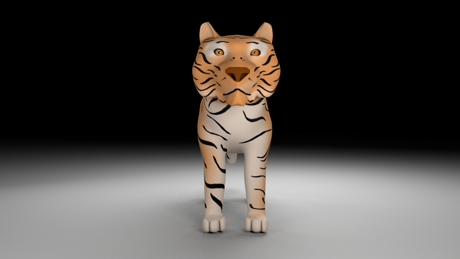 3D Cartoon Tiger Model - TurboSquid 1872548
