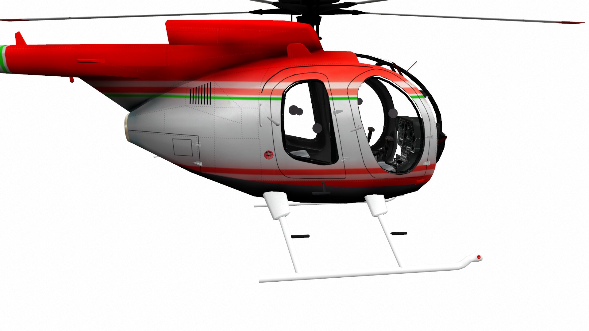 3D Helicopter Low-poly Model - TurboSquid 1563772
