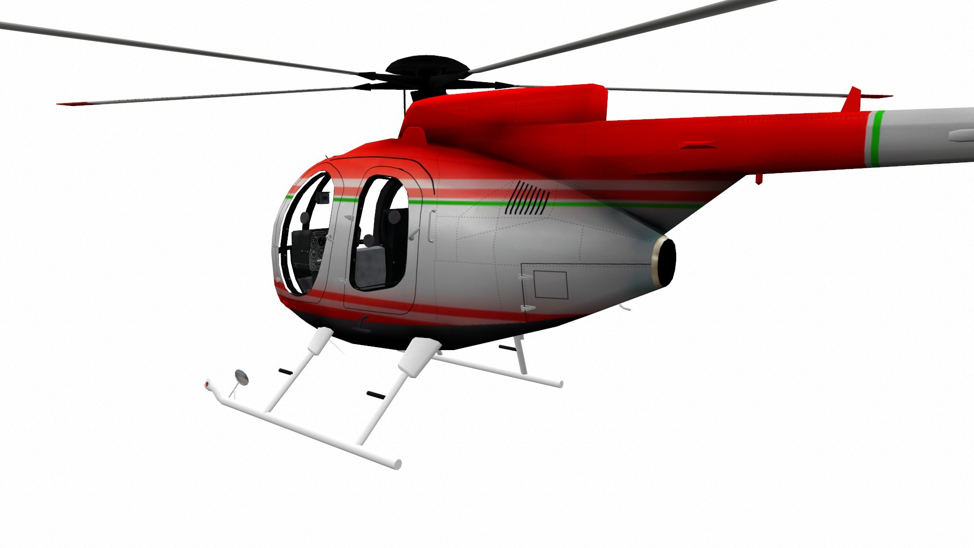 3D Helicopter Low-poly Model - TurboSquid 1563772