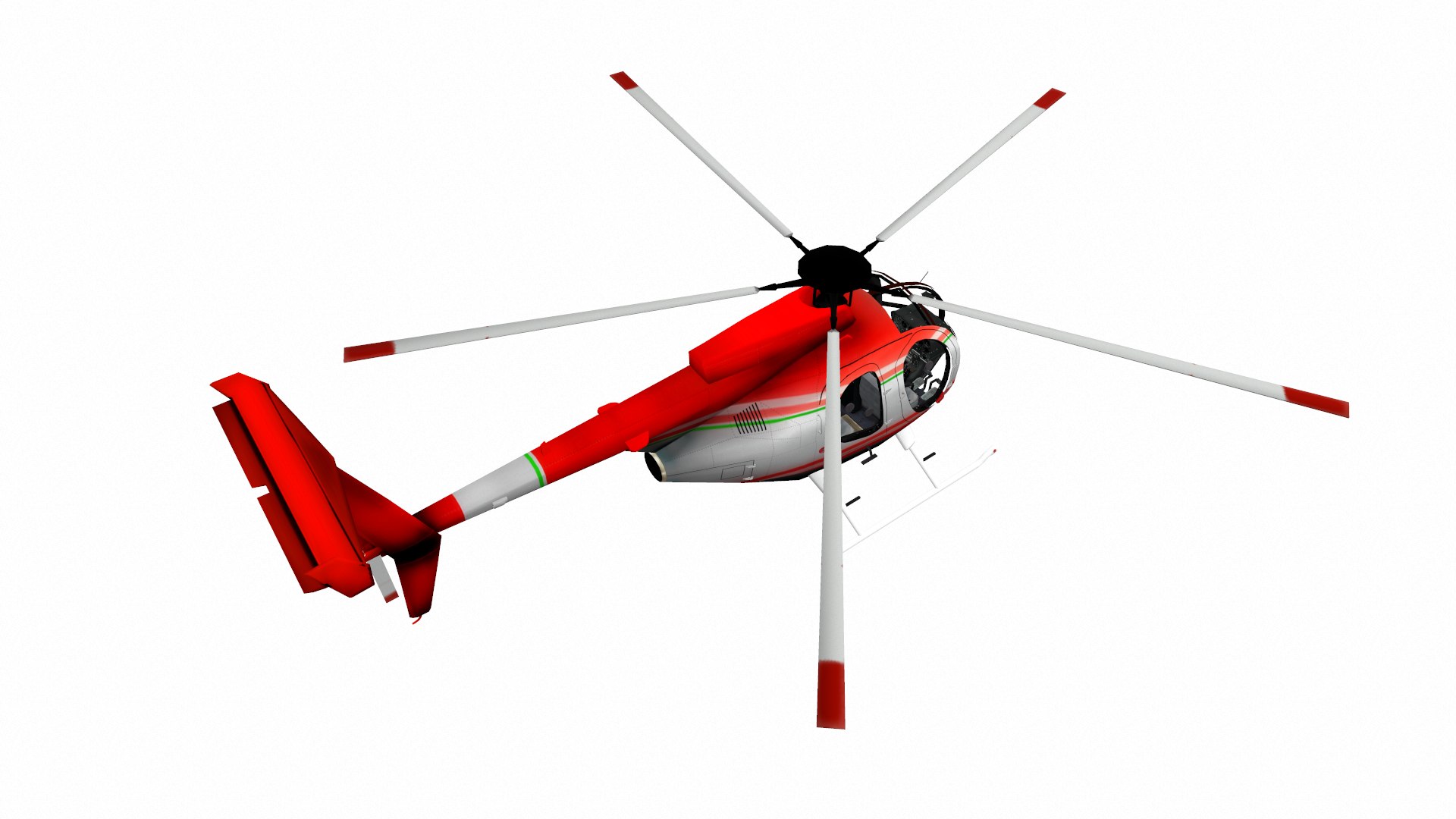 3D Helicopter Low-poly Model - TurboSquid 1563772
