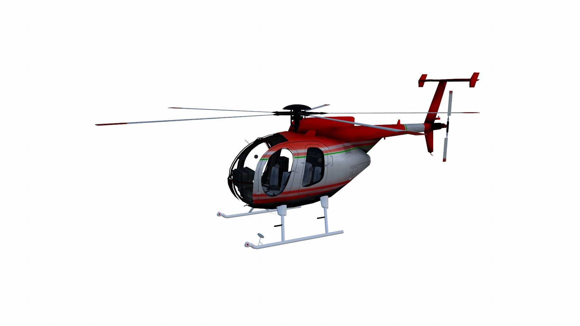 3D Helicopter Low-poly Model - TurboSquid 1563772