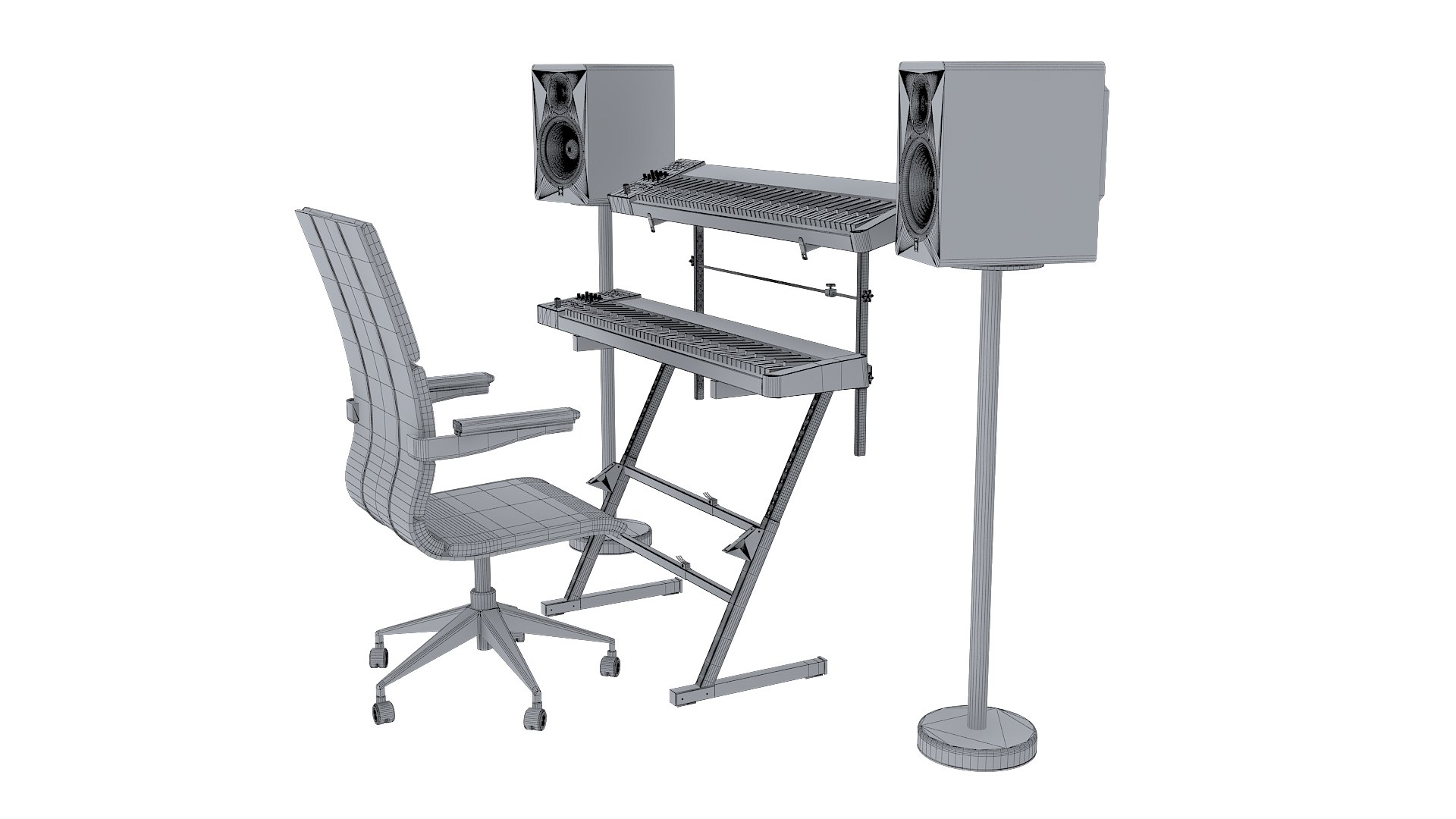 3D Keyboard Studio - TurboSquid 2218646