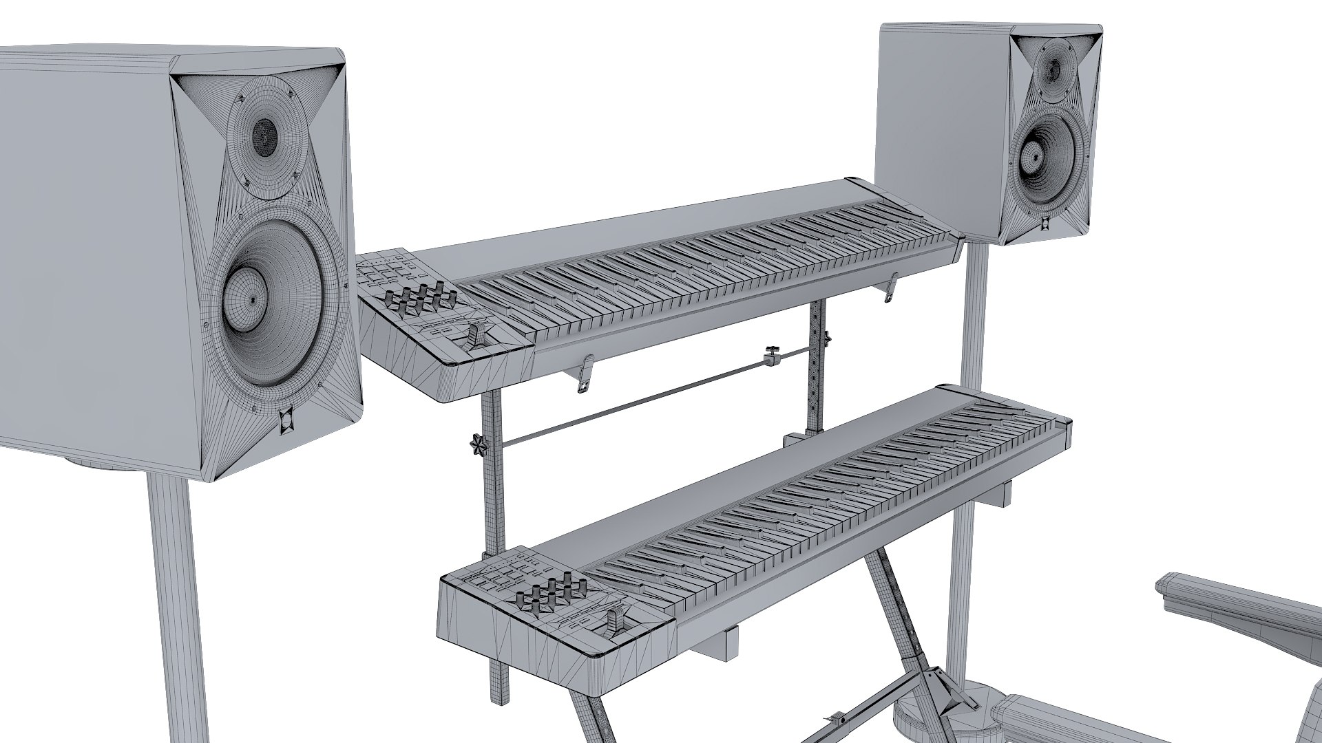 3D Keyboard Studio - TurboSquid 2218646