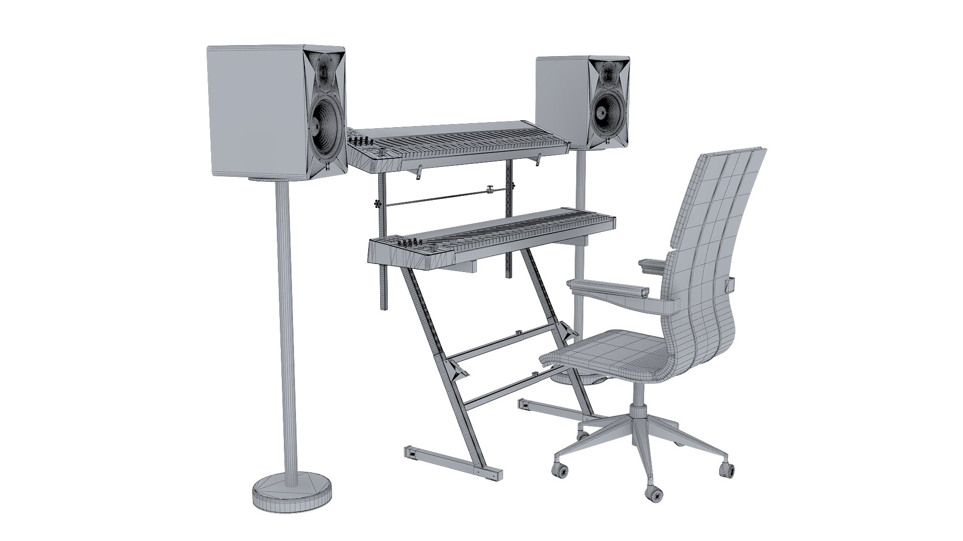 3D Keyboard Studio - TurboSquid 2218646