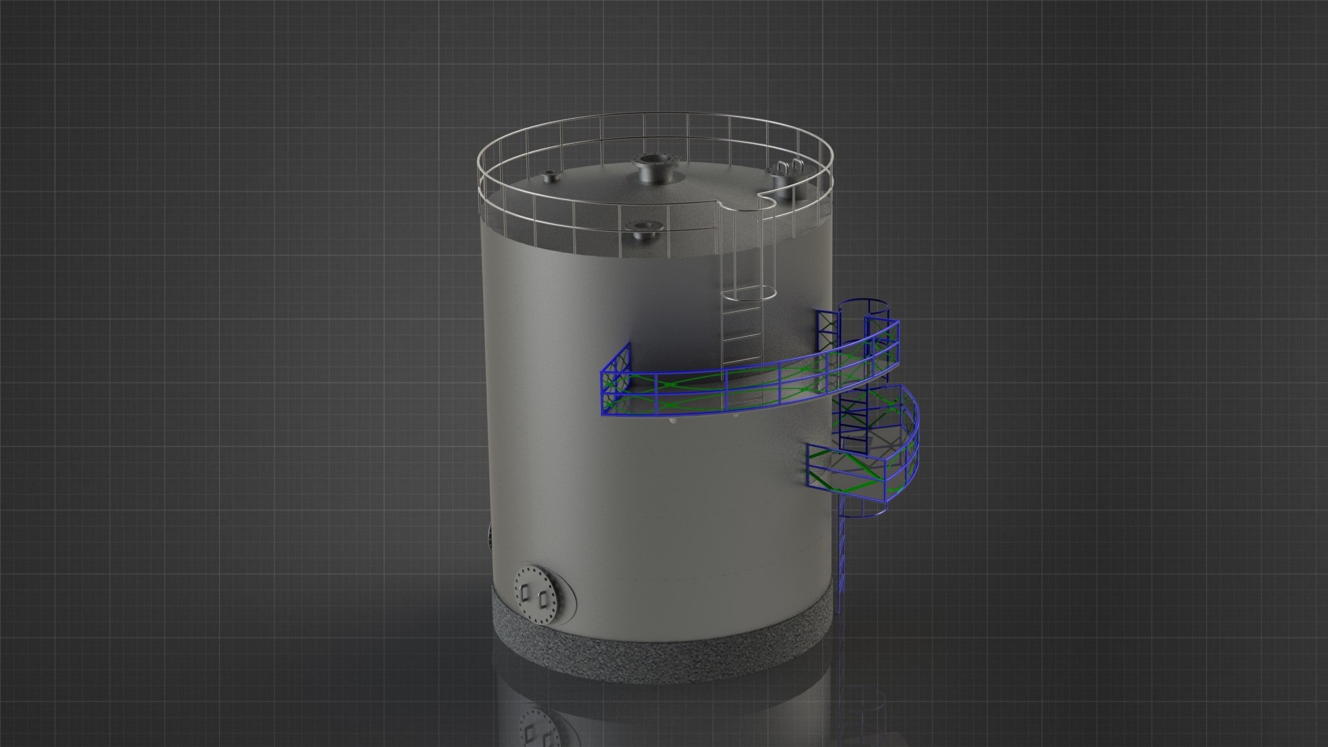 3D Pressure Tank Model - TurboSquid 2026855