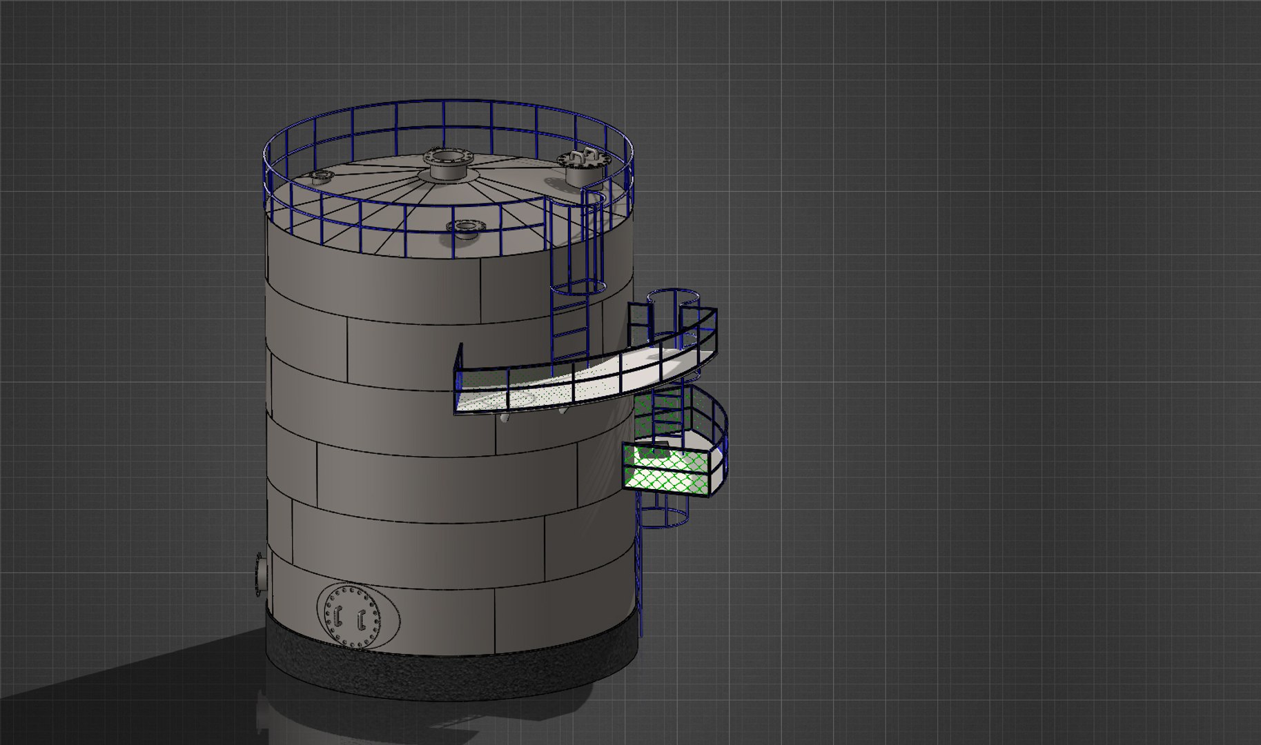 3D Pressure Tank Model - TurboSquid 2026855