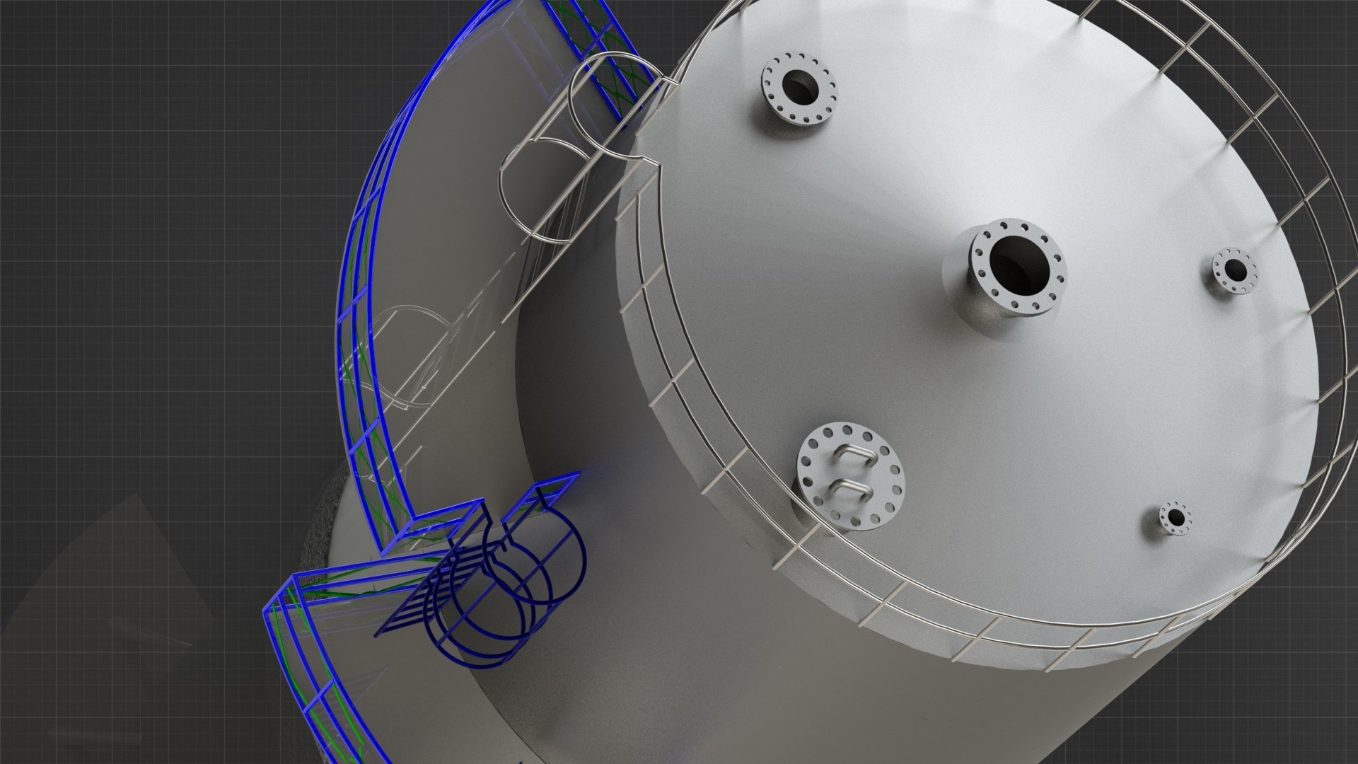 3D Pressure Tank Model - TurboSquid 2026855