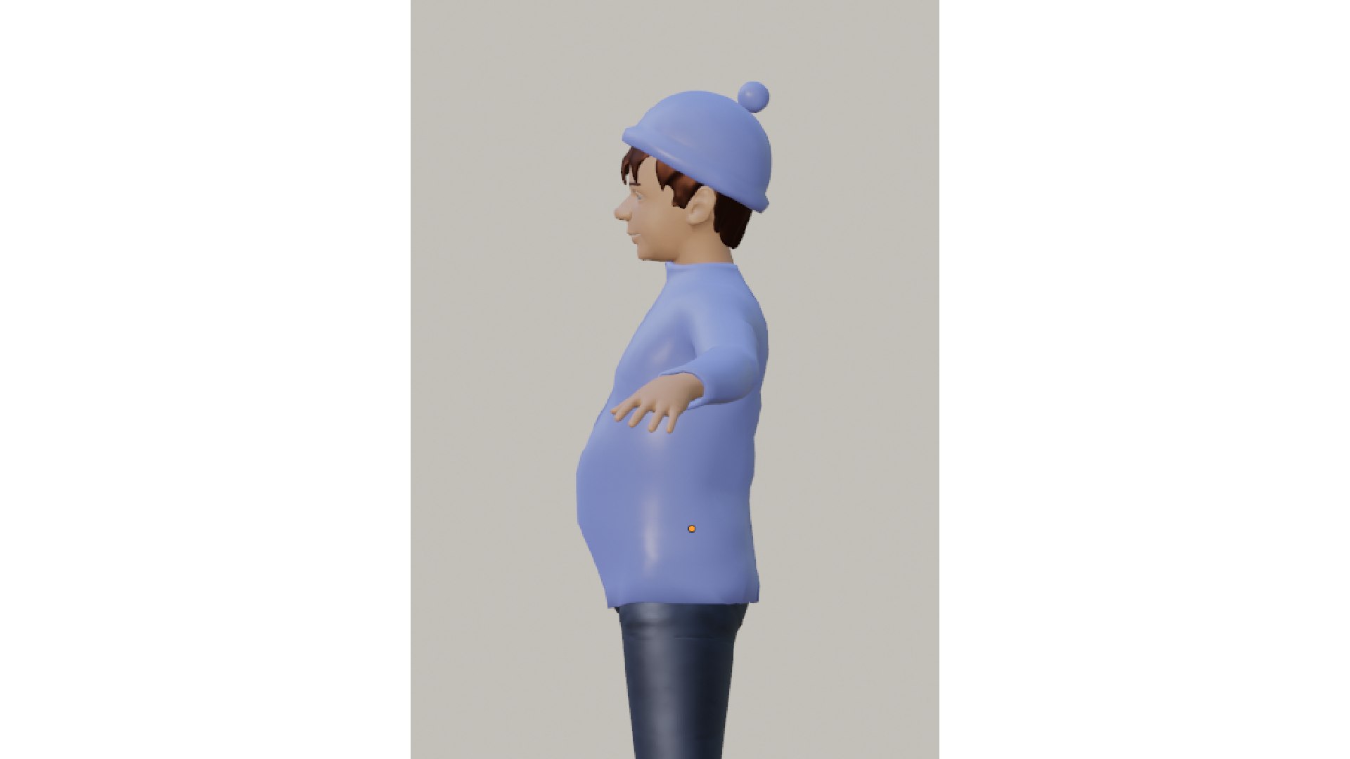 3D Character With Winter Cloths Low-poly 3D Model Version2 Model ...