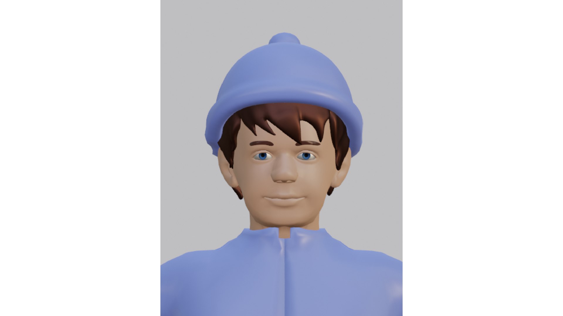 3D Character With Winter Cloths Low-poly 3D Model Version2 Model ...