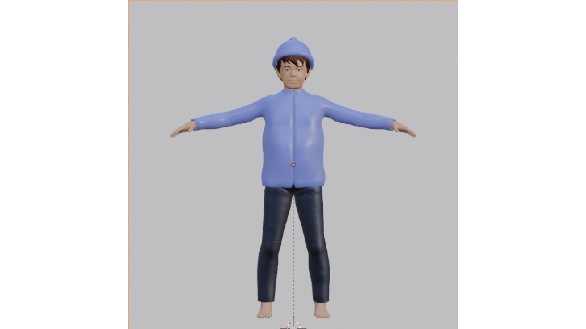 3D Character With Winter Cloths Low-poly 3D Model Version2 Model ...
