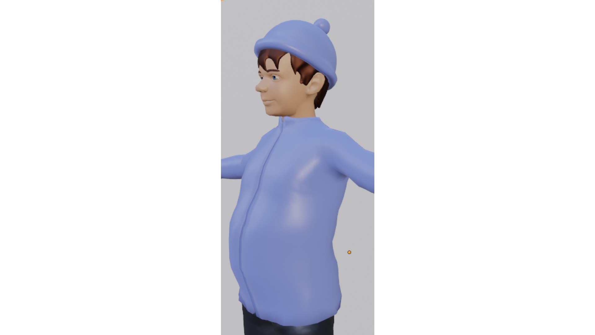 3D Character With Winter Cloths Low-poly 3D Model Version2 Model ...