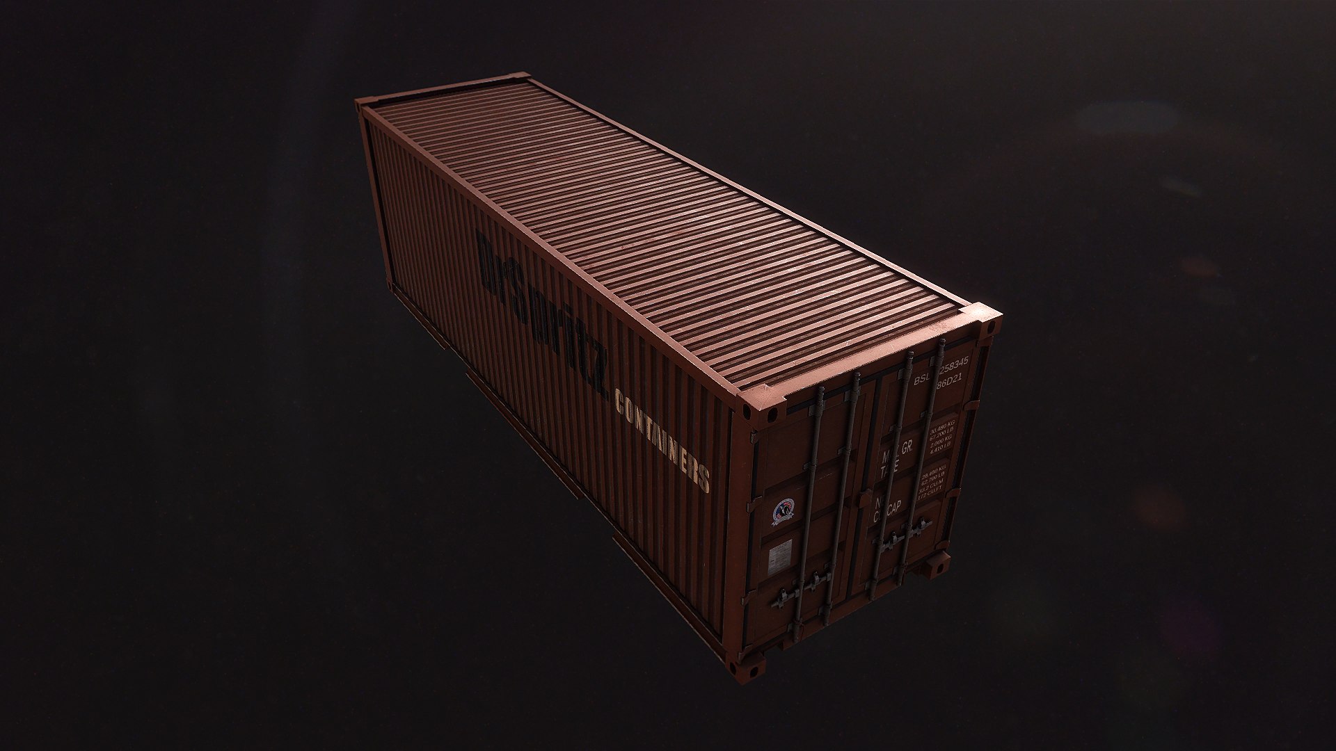 cargo container 3d model