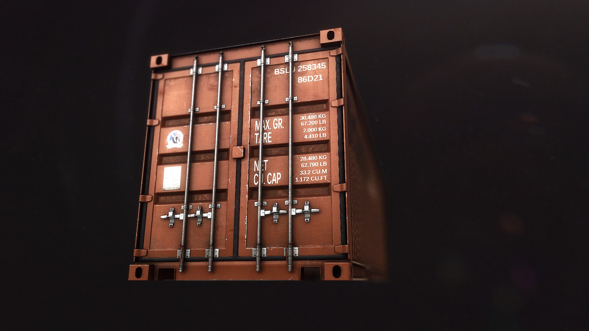 cargo container 3d model