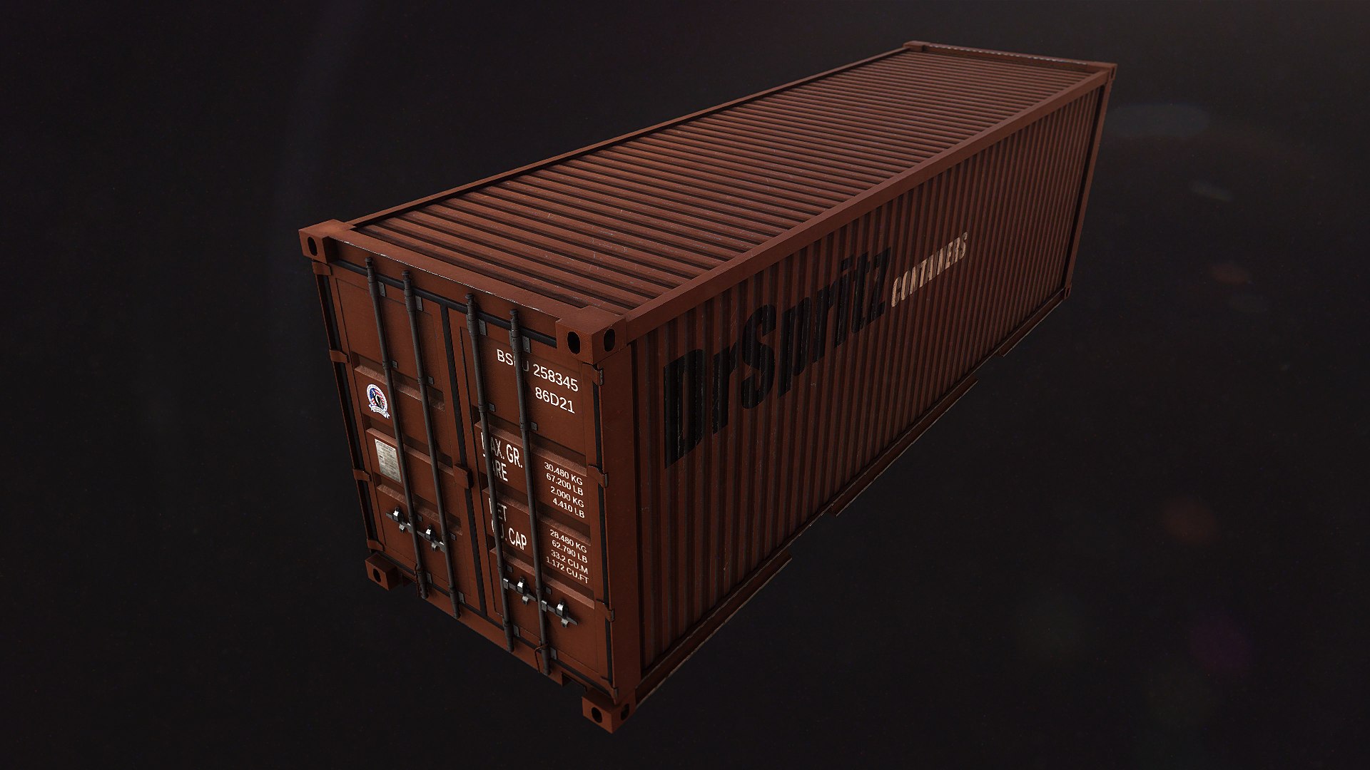 cargo container 3d model
