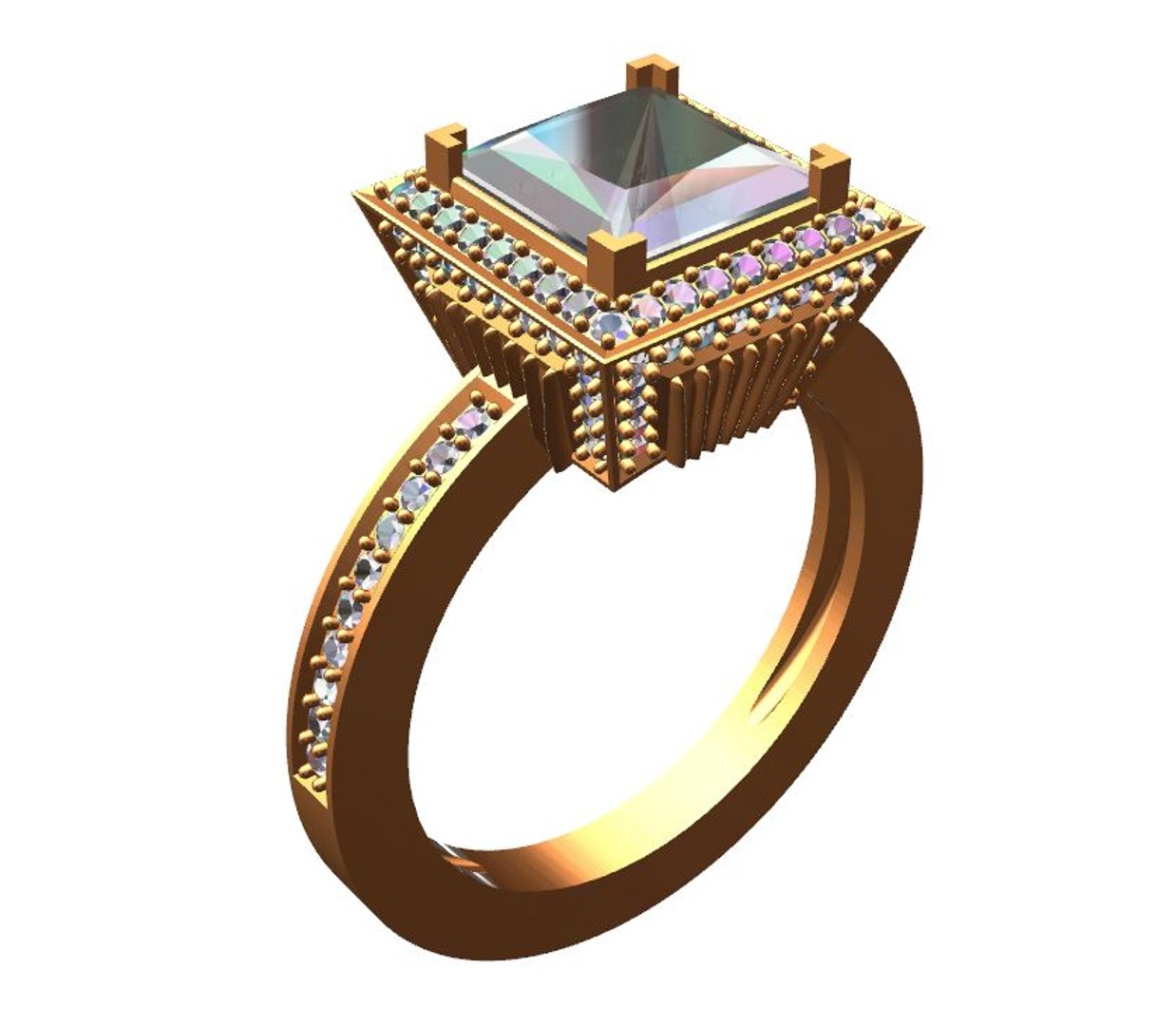 3d princess gold model