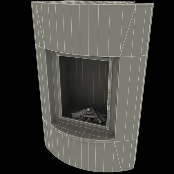fireplace v10 interior 3d model