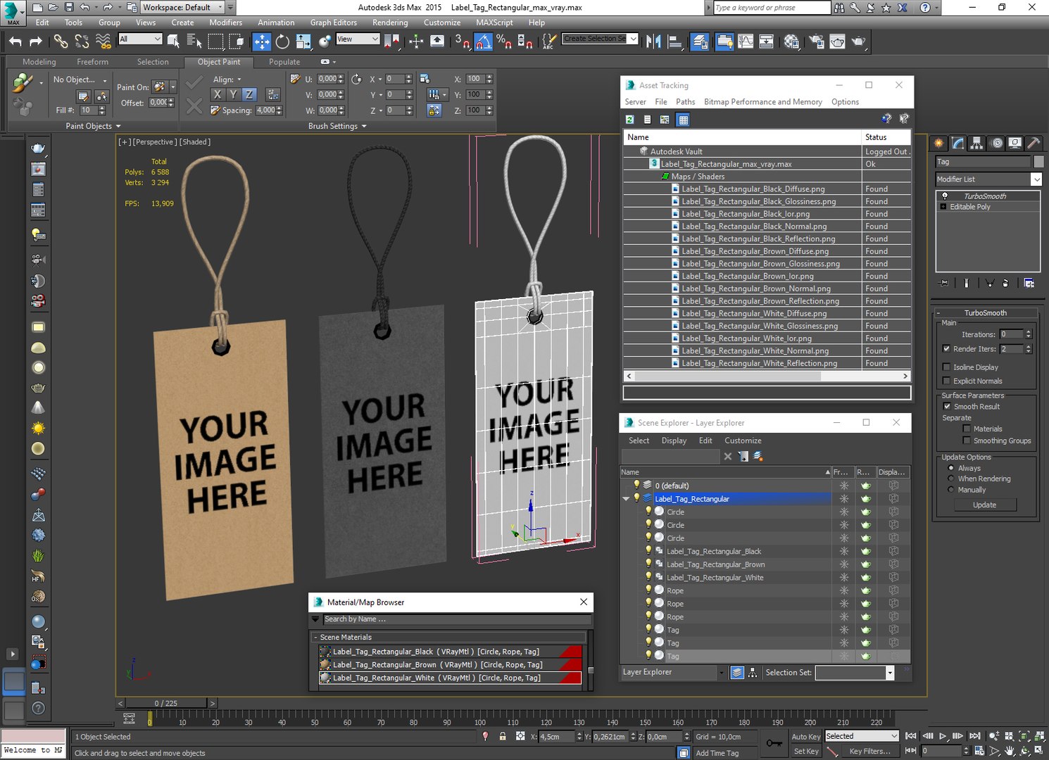 3D Label Tag Rectangular - TurboSquid 1957806