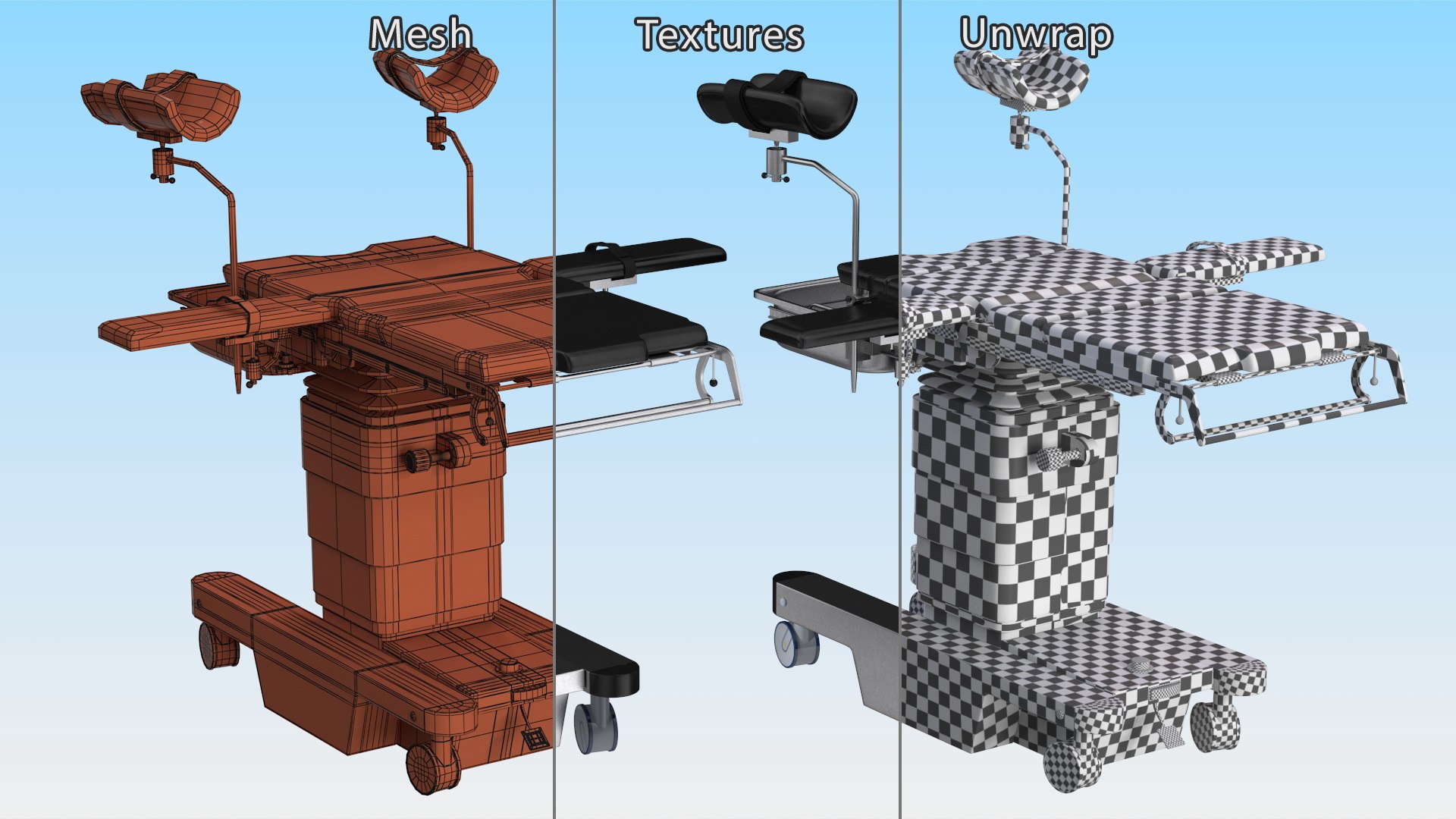 Hospital Surgical Table 3D Model - TurboSquid 2383076