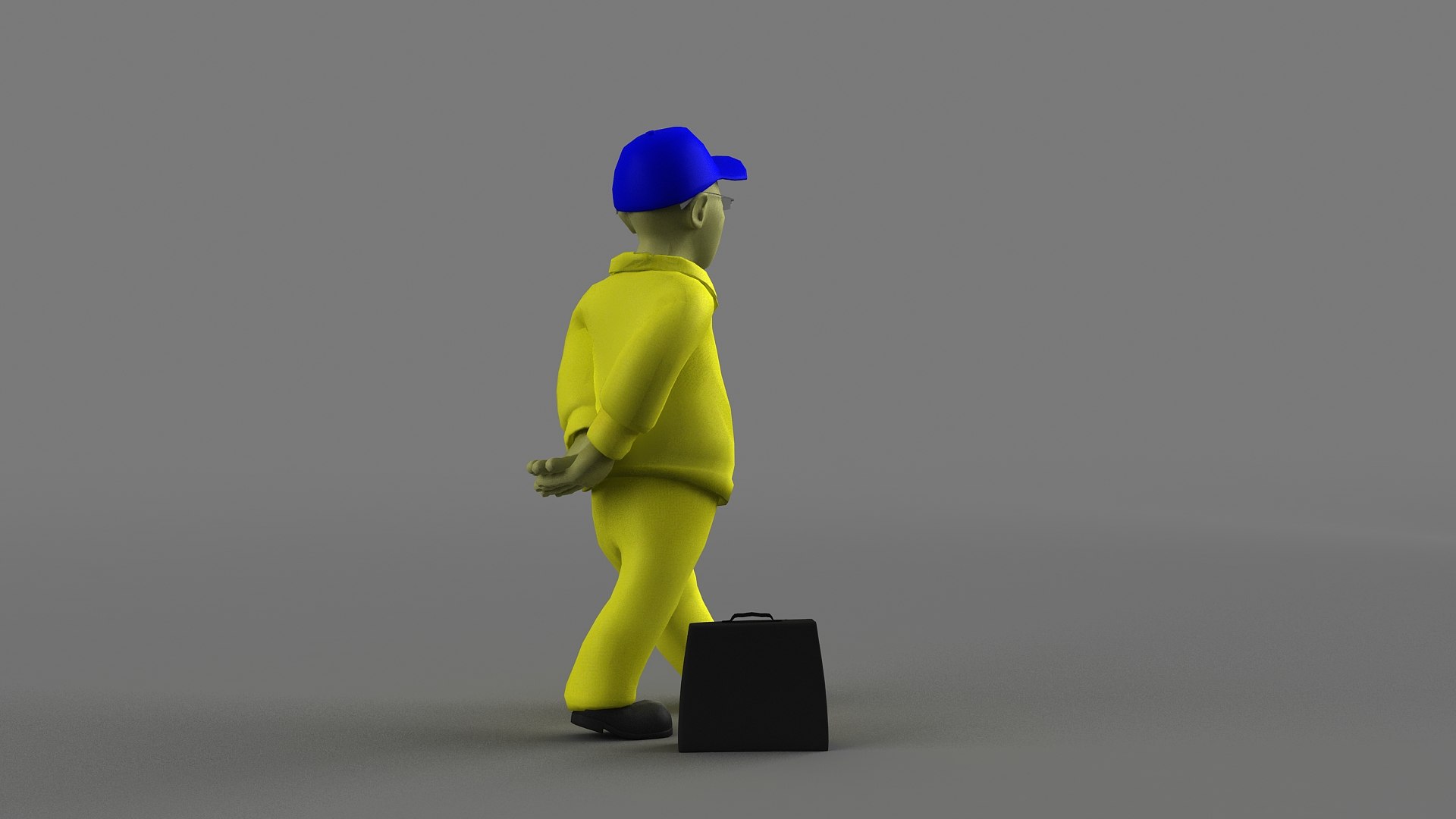 3D Character Real Man Realistic Construction Worker Miner Workman ...