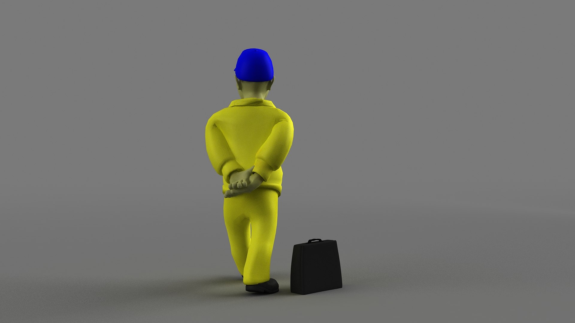 3D Character Real Man Realistic Construction Worker Miner Workman ...