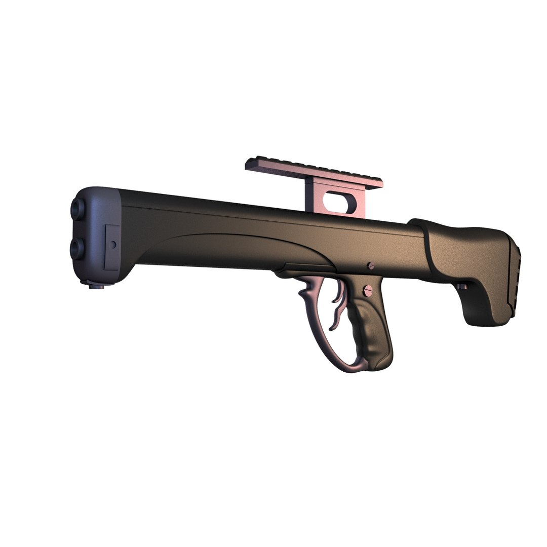 3ds max machine gun