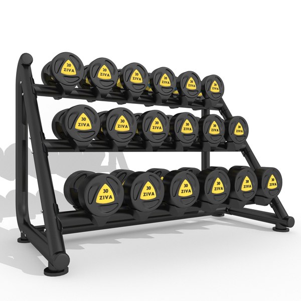 3dsmax dumbbell rack