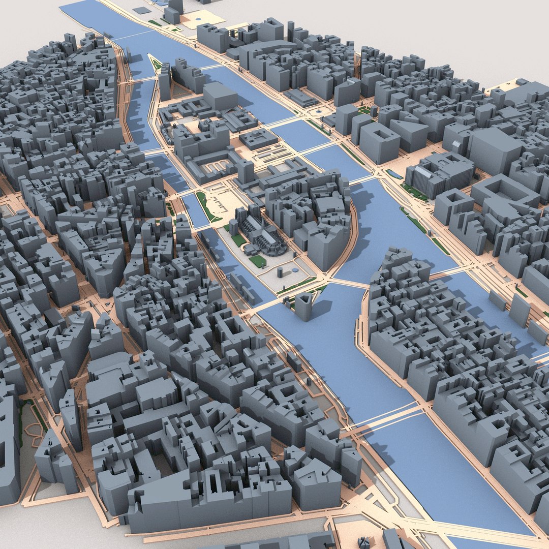 3D Paris City France Model - TurboSquid 2293726