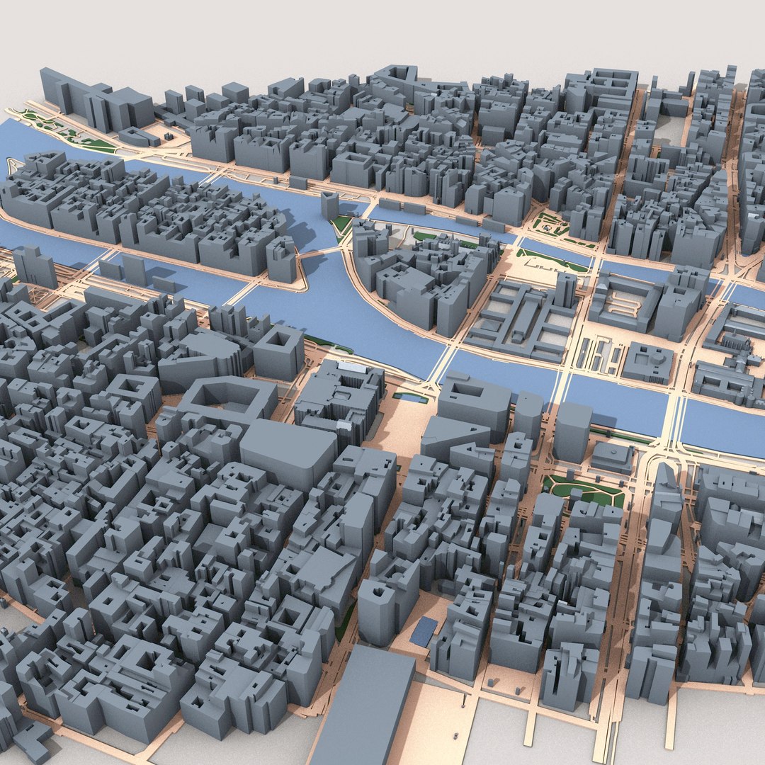 3D Paris City France Model - TurboSquid 2293726
