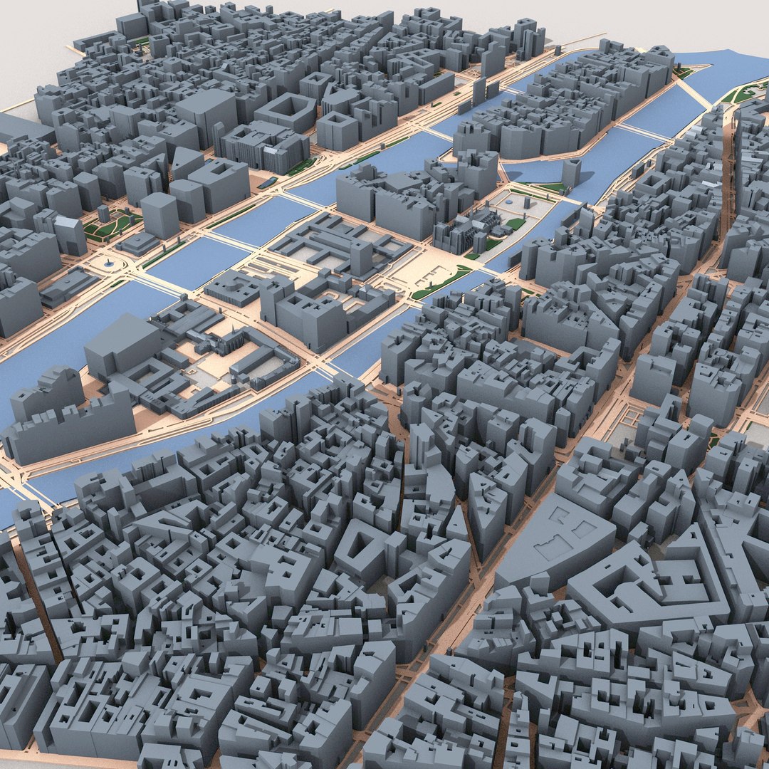 3D Paris City France Model - TurboSquid 2293726