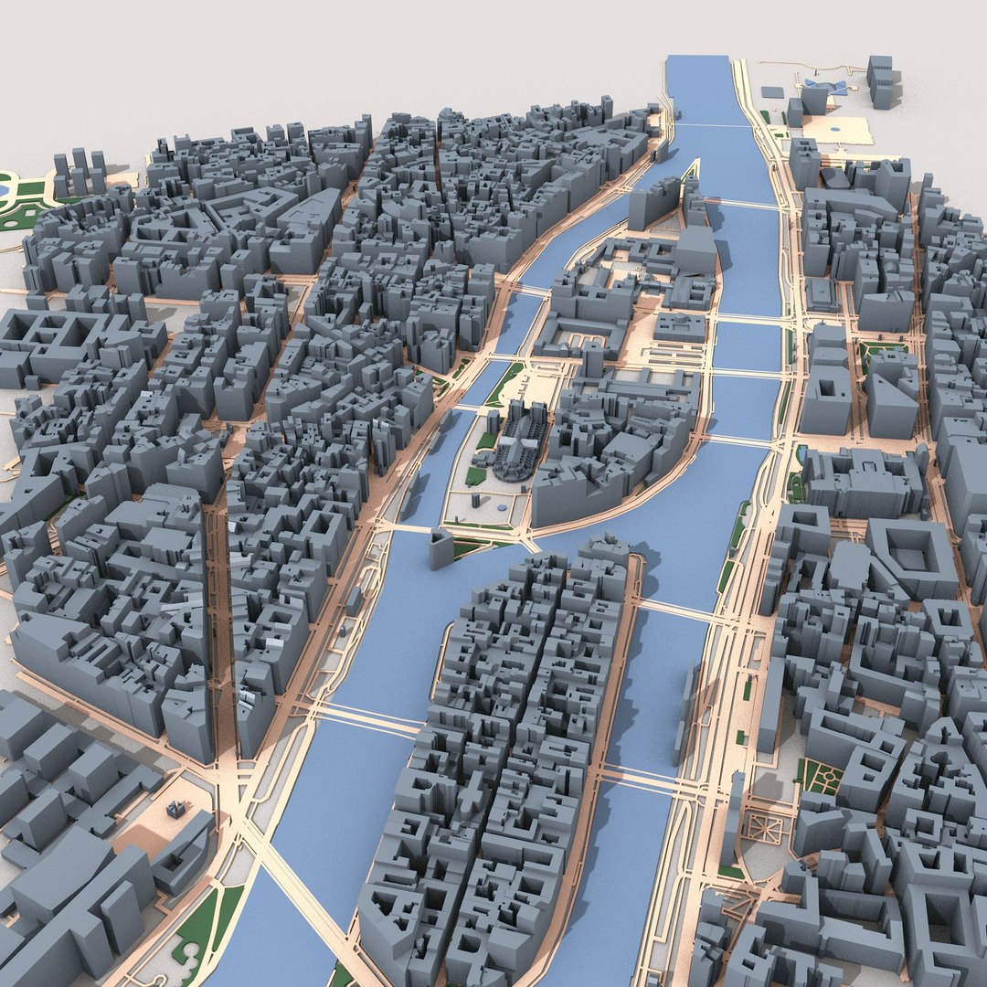 3D Paris City France Model - TurboSquid 2293726